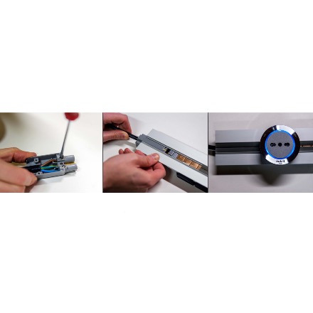 Eubiq - Power track for movable sockets